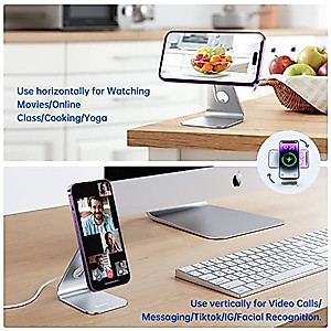 Syncwire Magnetic Wireless Charger, Fast Wireless Charging Stand Compatible Magsafe for Apple iPhone 12/13/14 Series, 12 13 14 Pro Max 12 13 14 Pro 14 Plus, AirPods 3/Pro, (Power Supply Not Included)