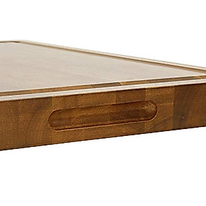 Viking Culinary Reversible Butcher Block Prep and Carving Board, 20 Inch, Includes 3 Built-In Compartments & Juice Groove, Crafted from Acacia Wood