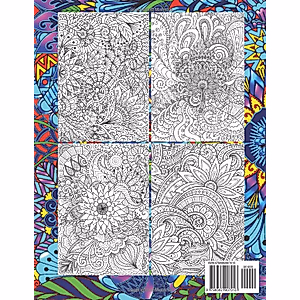Amazing Patterns Adult Coloring Book: Featuring 54 Beautiful & Relaxing Pattern Designs for Stress Relief and Relaxation, with Floral and Mandala Patterns