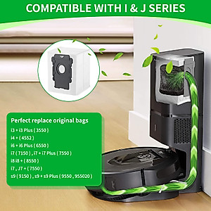 20 Pack Vacuum Bags - Compatible Replacement Dust Bags for iRobot i1+, i3+ (3550), i4+ (4552), i6+ (6550), i7+, i7Plus, j7+ (7550), i8+ & s9+ Series | Automatic Dirt Disposal Bags