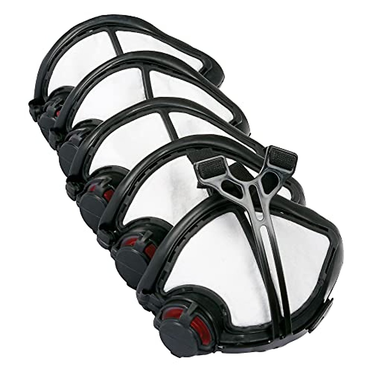 Trend Air Stealth Lite Pro Respirator Dust Mask Bundle, Reusable Lightweight Frame & 5 Replaceable Mask Filters, APF20, NIOSH Approved, STE/LP/ML/5