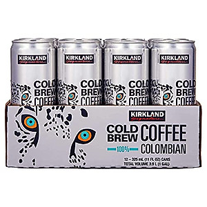 KIRKLAND SIGNATURE Signature Cold Brew Colombian Coffee, 11 Fl Oz (Pack of 12)