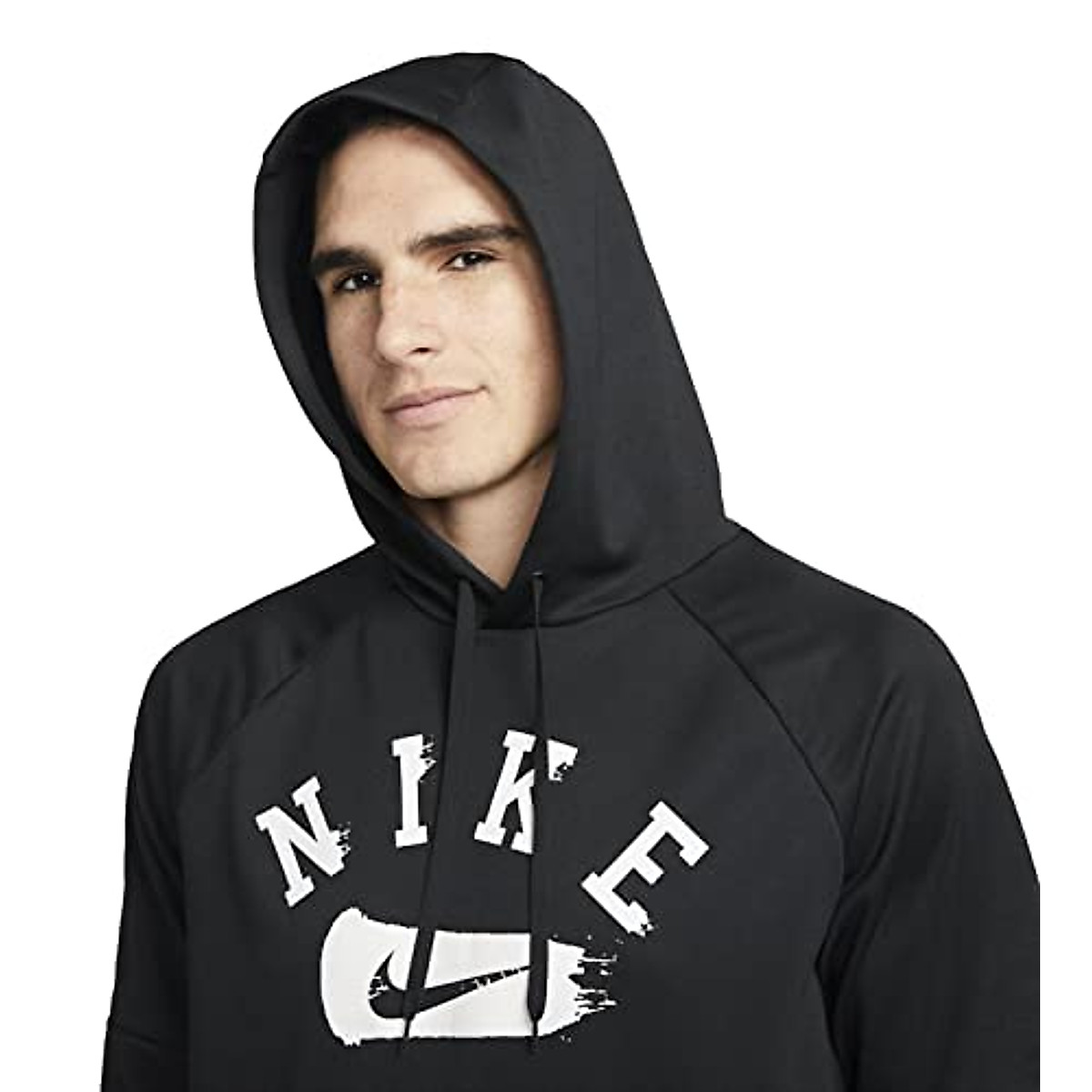 Nike Therma-FIT Graphic Baseball Hoodie (as1, alpha, s, regular, regular, Black)