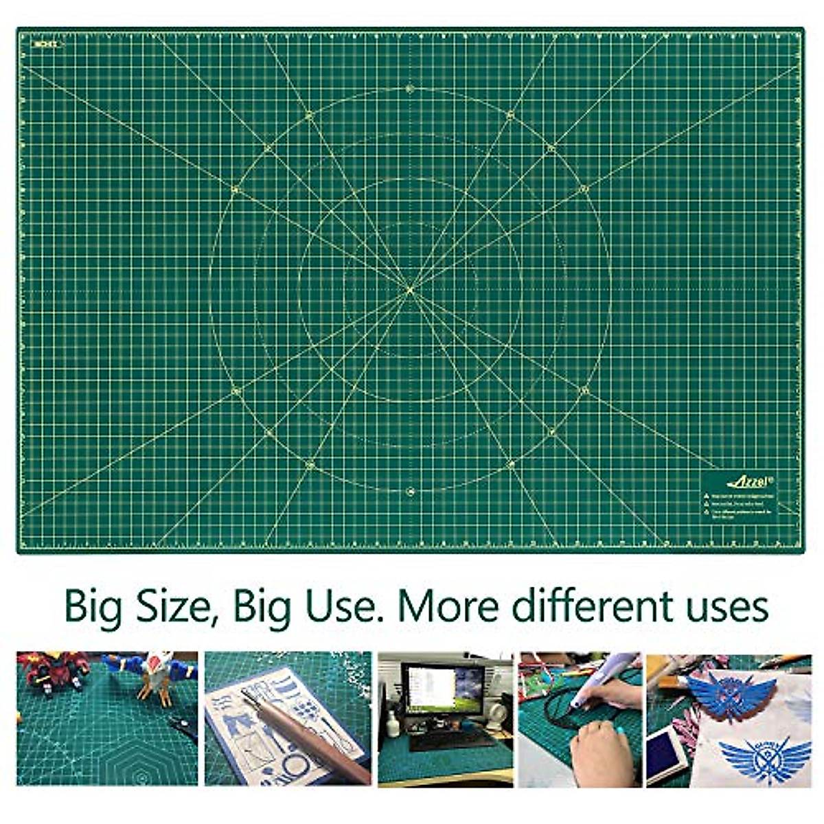 Self Healing Rotary Cutting Mat 36x24 Inch Double Sided Perfect for Crafts Quilting Sewing Scrapbooking A1
