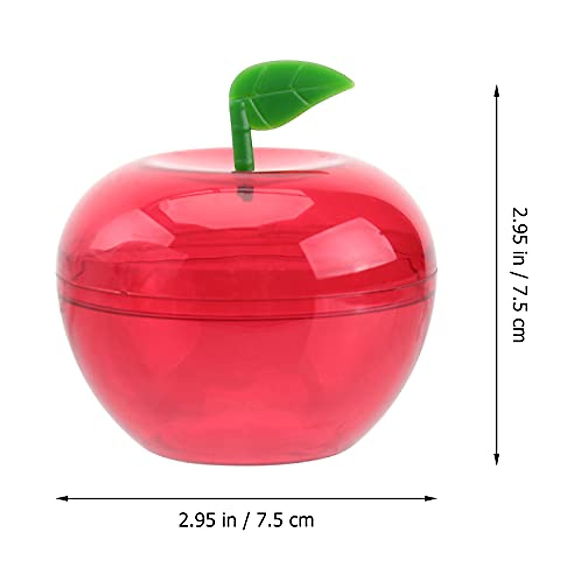 Healvian 24Pcs Apple Shape Candy Box Christmas Apple Container Plastic Chocolate Box Gift Fillable Balls Red Apple Container
