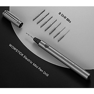 wowstick DRILL 11 In 1 Mini Electric Drill,Rechargeable Multifunctional Cordless Drill Kit, With 8 Drill Bits， One-Touch Control Pen Drill, Used For Drilling Tools, Diy, Wood,Jewelry Making