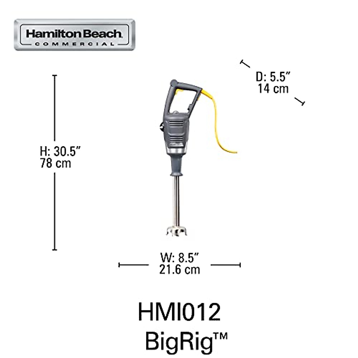 Hamilton Beach Commercial BigRig™ Immersion Blender - HMI012