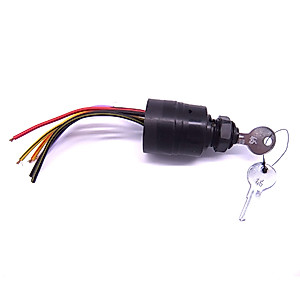 Boat Engine 87-17009A2 Starter Ignition Switch for Mercury Marine Mercruiser Quicksilver Outboard Motor Control Box, 3 Position, 6 Wire, fits Sierra MP41070-2