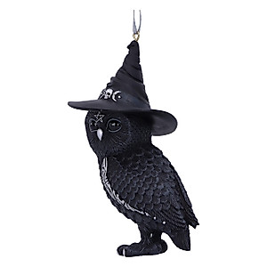 Nemesis Now Cult Cuties Owlocen Resin 12cm Black Scarily Adorable Witch Cat, Bewitching Cast in Finest Resin, Hand-Painted