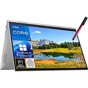 HP Envy x360 15.6" Touchscreen FHD 2-in-1 Business Laptop Computer, 12th Gen Intel 12-Core i7-1260P, 16GB DDR4 RAM, 1TB PCIe SSD, WiFi 6, BT 5.3, Backlit KB, Windows 11 Pro, BROAG 64GB Flash Stylus