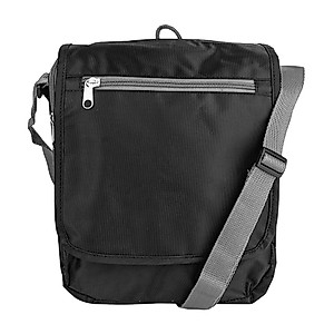 Travelon Triplogic Slim CrossBody Shoulder Bag (Black)