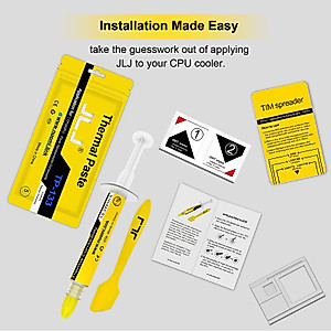JLJ Thermal Paste 1.5g CPU Thermal Paste Silicon Grease Compound CPU Paste Heatsink Based High Performance Thermal Paste CPU Thermal Paste