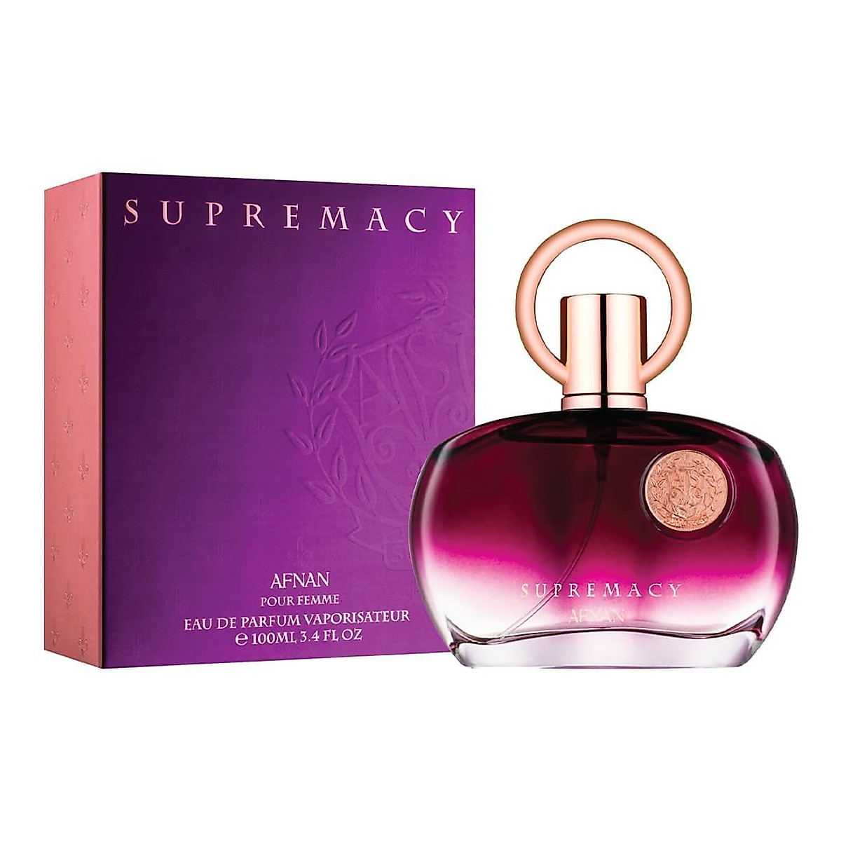 Afnan Supremacy Purple Eau De Parfum for Women, 3.4 Fl. Oz