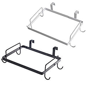 IMIKEYA 2pcs Portable Trash Bag Holder Hanging Kitchen Cupboard Door Back Style Stand Trash Garbage Bags Storage Rack for Kitchen Cabinets Doors and Cupboards