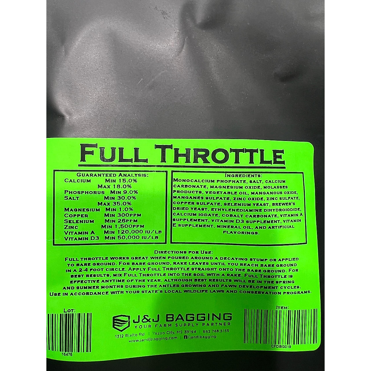 Pure Whitetail | Full Throttle – Mineral Lick | Better Than Deer Salt Lick | Whitetail Deer Plot Vitamin & Mineral Supplement for Antler Growth & Body Development | 5 LB Bag (1)
