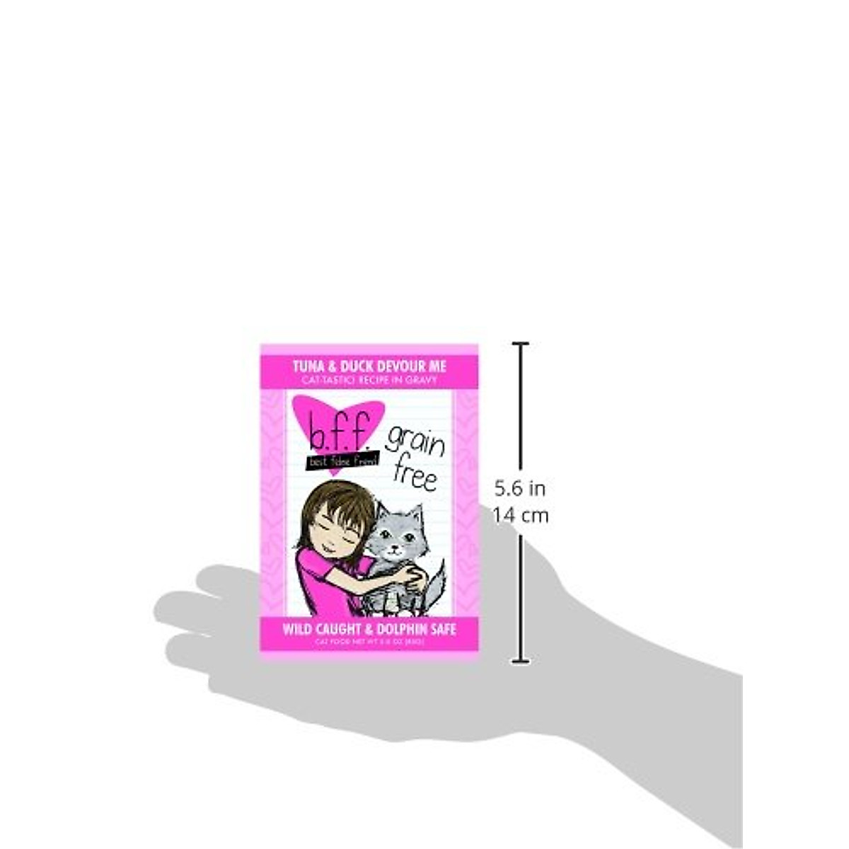 Weruva B.F.F. OMG - Best Feline Friend Oh My Gravy!, Tuna & Duck Devour Me with Tuna & Duck in Gravy Cat Food, 3oz Pouch (Pack of 12)