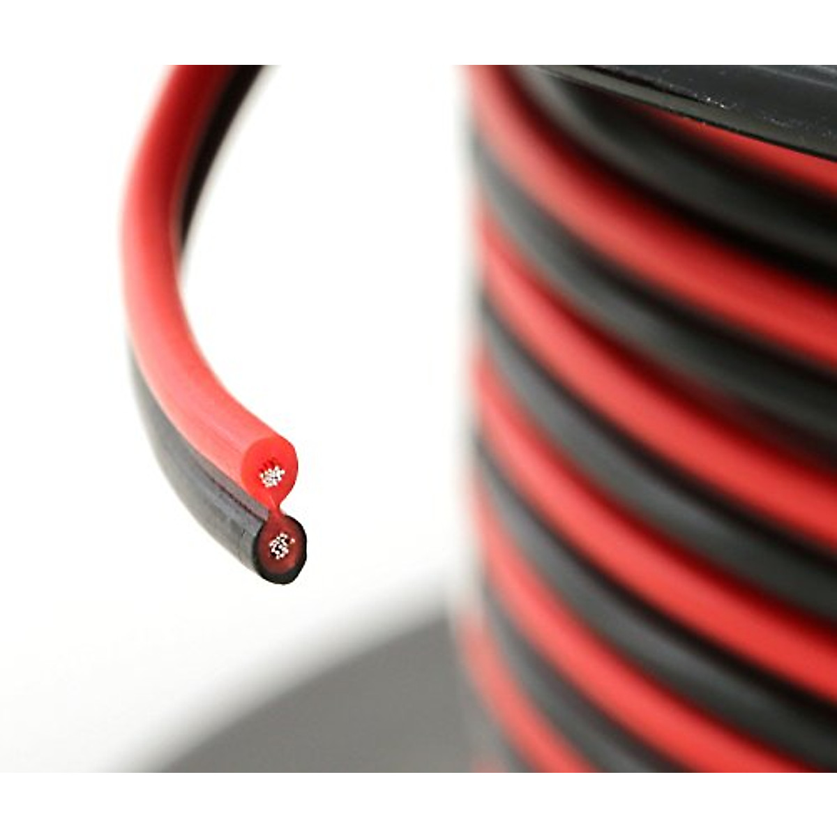 Pure Copper 24 AWG (American Wire Gauge) 200 feet Red & 200’ Black Bonded Zip Cord Cable for Car Audio 12Volt Automotive LED Light Harness Wiring (Also Available in 50 & 100 ft roll)