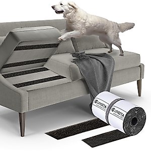 LOVEETA® 4.4'' × 20 Feet Power-Grip Couch Cushion Hook and Loop Tape, 2.0 PIB Heavy Duty Adhesive, Keep Couch Cushions from Sliding, Prevent Cushions from Sliding Outdoor, Mattresses, Carpets