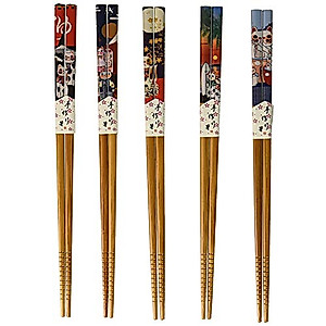 Happy Sales Fortune Cat Maneki Neko Wood Chopsticks Natural #7148