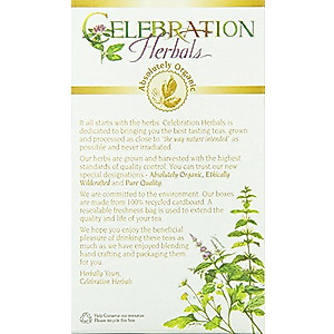Celebration Herbals Slippery Elm Bark Powder Loose Pack Tea Caffeine Free, 40g