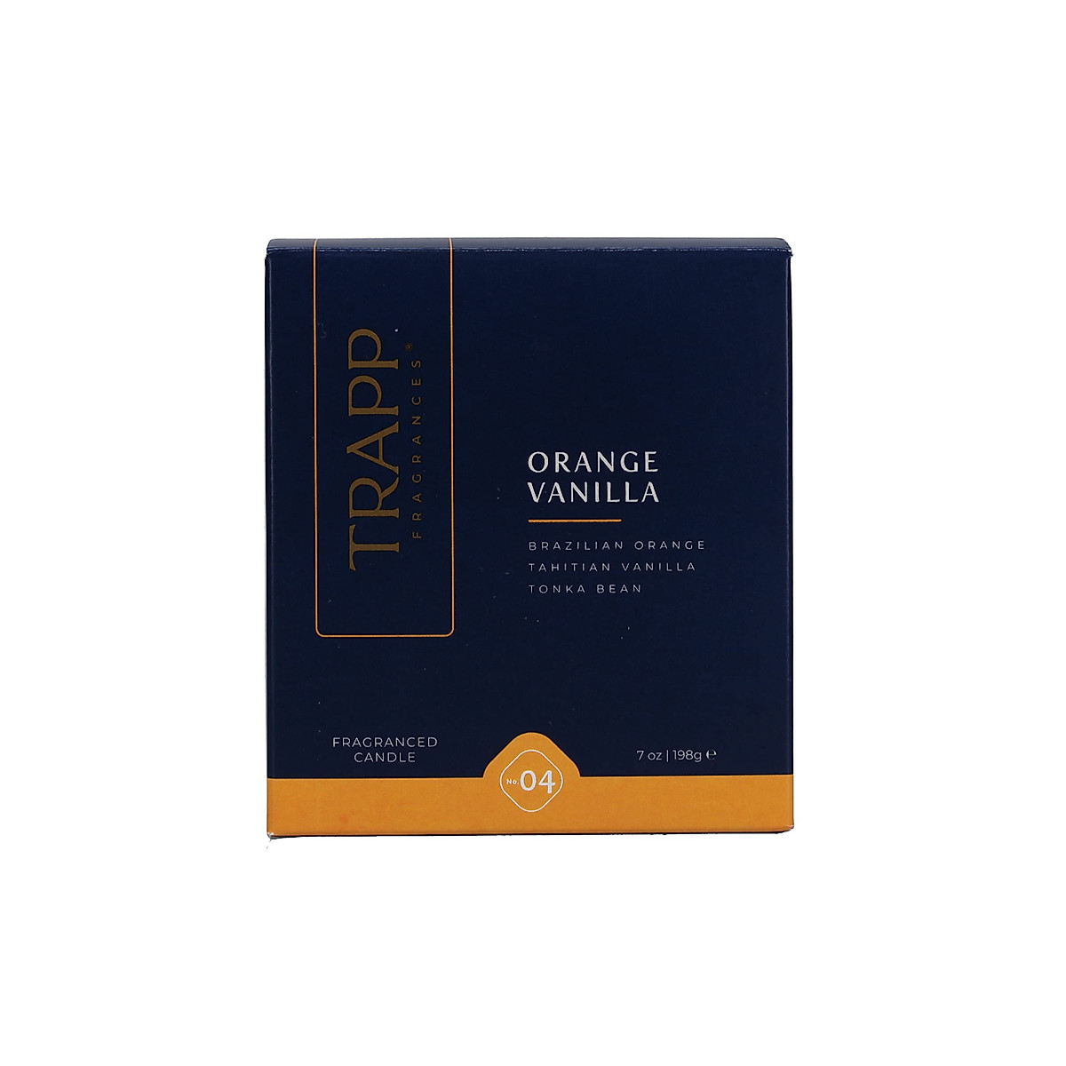 Trapp - No. 4 Orange Vanilla - 7 oz. Signature Candle - Aromatic Home Fragrance with Fruity Scent of Brazilian Orange, Tahitian Vanilla, & Tonka Bean Notes - Petrolatum Wax