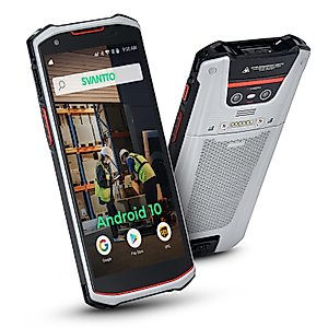 SVANTTO Handheld POS Android Barcode Scanner, Android 10 Mobile Computer with 5.5” Full-Screen, N6602 Scanner Engine, 1D/2D/QR, 2/3/4G WiFi BT, Handheld Scanner for Warehouse, Retail