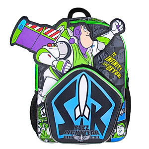 Toy Story Buzz Lightyear Die Cut 3D Character Design 16" Backpack