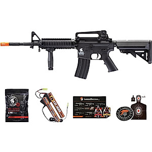 lancer tactical lt-04b m16 ris electric airsoft gun metal gear fps-400(Airsoft Gun)