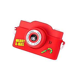 Niaviben Cute Christmas Camera for Kids 1080P HD with 2.0 Inches Color Dual Selfie Video Game Children Camera Gift Red
