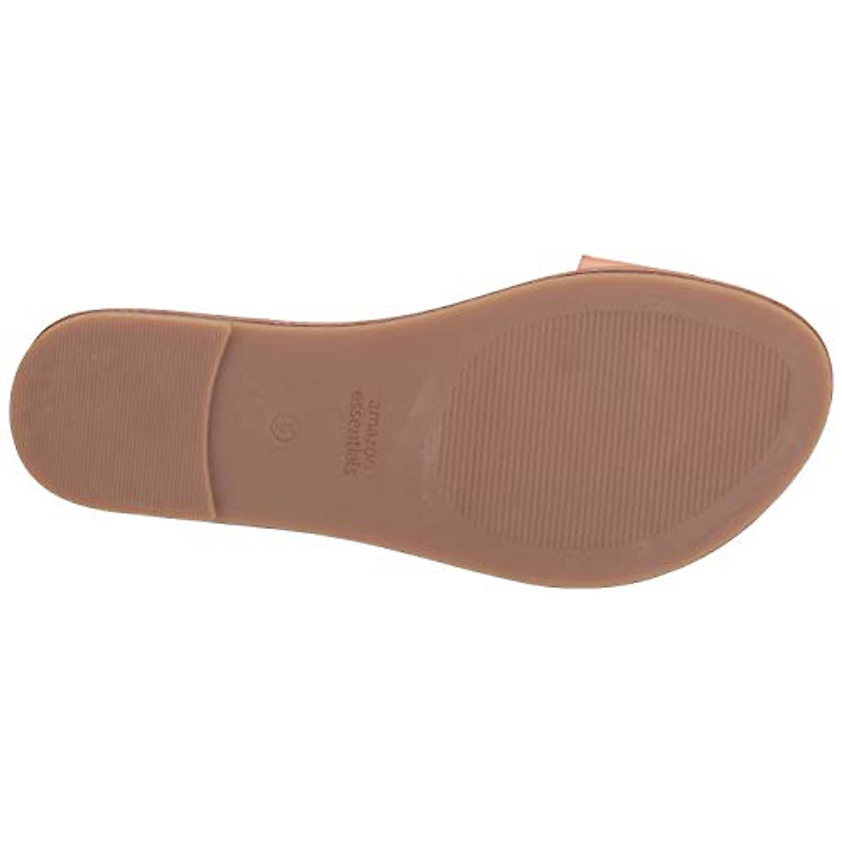 Amazon Essentials Women's Two Strap Buckle Sandal, Natural, 7.5