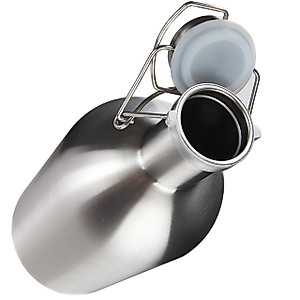 Trenton Gifts Stainless Steel Leak Proof Flip Top Growler | Holds 2 Liters!