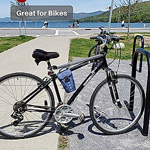 FlexSafe Anti-Theft Lockable Travel Safe & Portable Beach Chair Vault. As Seen on Shark Tank. Personal Safe thats Packable, Lightweight, & Slash Resistant by AquaVault - Heather Grey Color