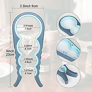 MAEXUS 4 in 1 Jar Opener Kit for Seniors with Arthritis, 5 in 1 Multi-Function Bottle Can Opener Set, Jar Opener for Weak Hands, Jar Opener Grip Lid Twist Gripper