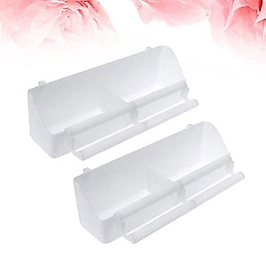 Dispenser Container 12 Pcs Plastic Bird Bird Drinker Pigeon Feeder Bird Feeder Cup Feeder Pigeon Storage Bird Feeding Case