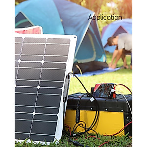 QLZOZB Solar to XT60 Extension Cable 12AWG 25FT XT60 to Solar Panel Extension Cable, Waterproof IP68 Solar Adapter Connecting Harness for Portable Power Station Solar Generator