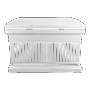 RTS Companies Inc 550200500A7681 ParcelWirx Storage Cabinet, with Hinged Lid, Slate Grey