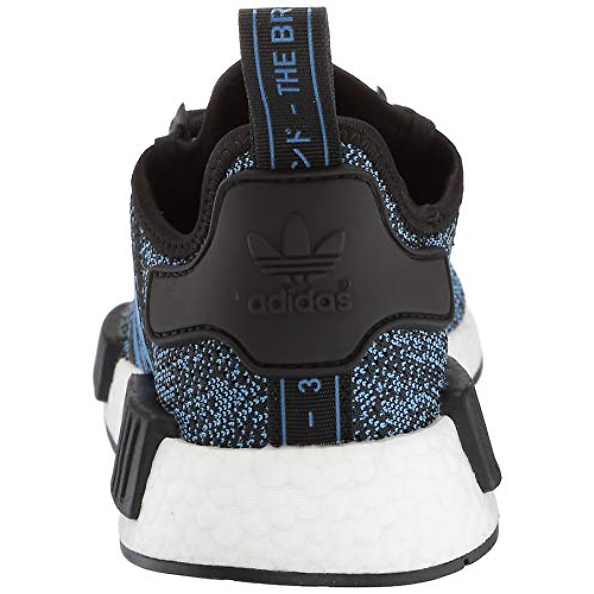 adidas Originals NMD_R1's Running Shoe, Black/True Blue/Utility Black, 5 US Unisex Big Kid