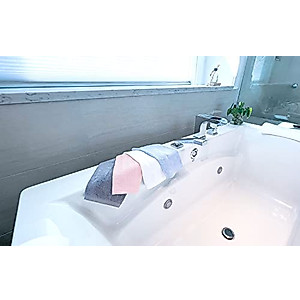 SUMMERMIA 12 Pack Bamboo Washcloths 13" x 13" - Soft Wash Cloths for Your Face Towel, Wash Cloths for Your Body (White)