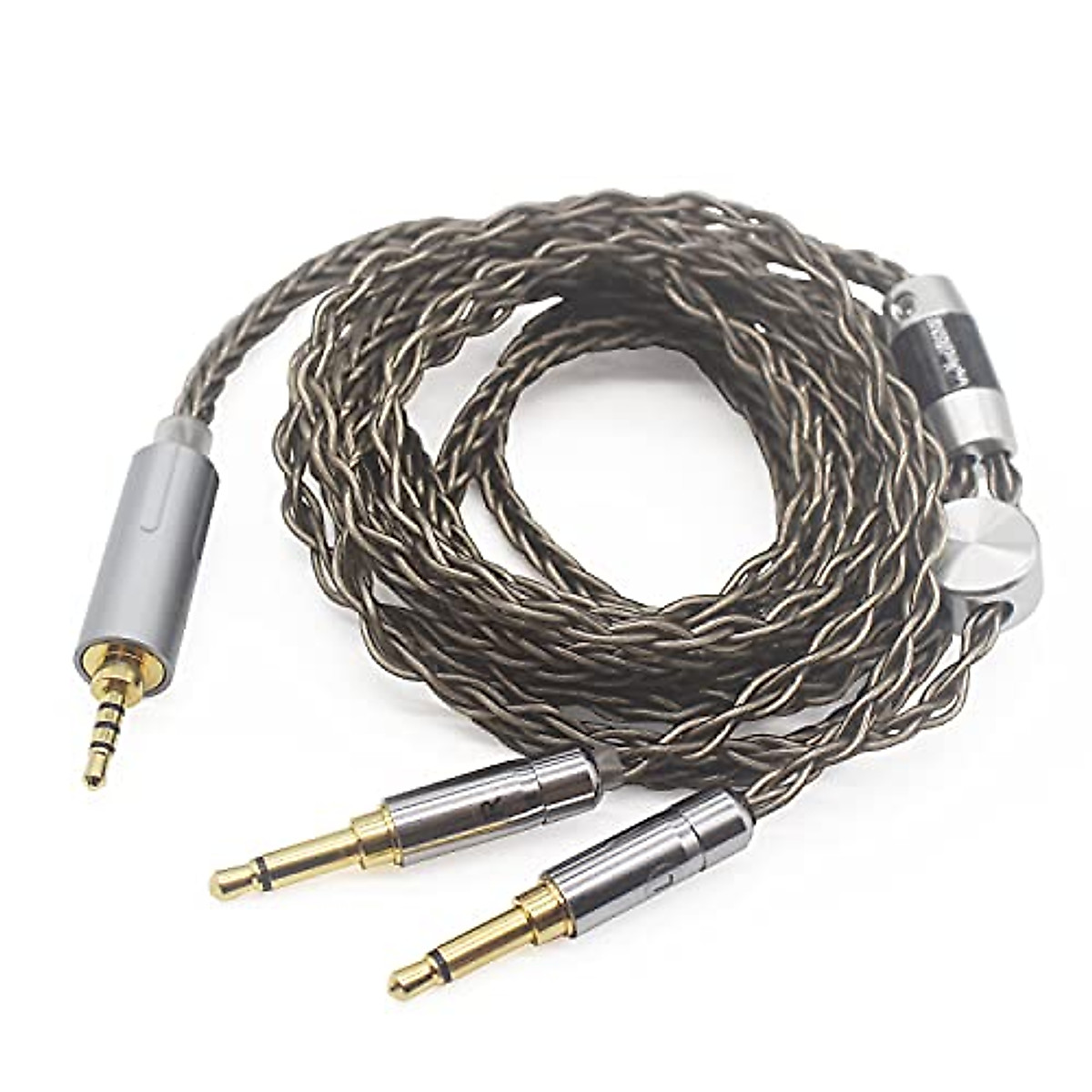 Youkamoo 2.5mm Balanced Headphone Cable Compatible for AH-D600, AH-D7200, AH-D7100, Focal Elear Headphones Silver Plated Replacement Audio Upgrade Cable