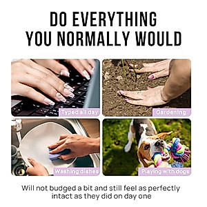 BTArtbox Soft Gel Press on Nails Almond Chrome Glue On Fake Nails, Light Weight & Fit Perfectly, Medium Natural, Nude, 15 Sizes - 30 Nail Kit, Glazed Donut