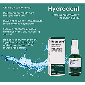 Hydrodent Professional Dry Mouth Moisturizing Spray, Sage, Natural, 2 oz