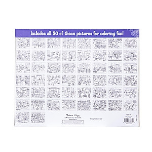 Melissa & Doug Jumbo Coloring Pad (11 x 14 inches) - Town, 50 Pictures