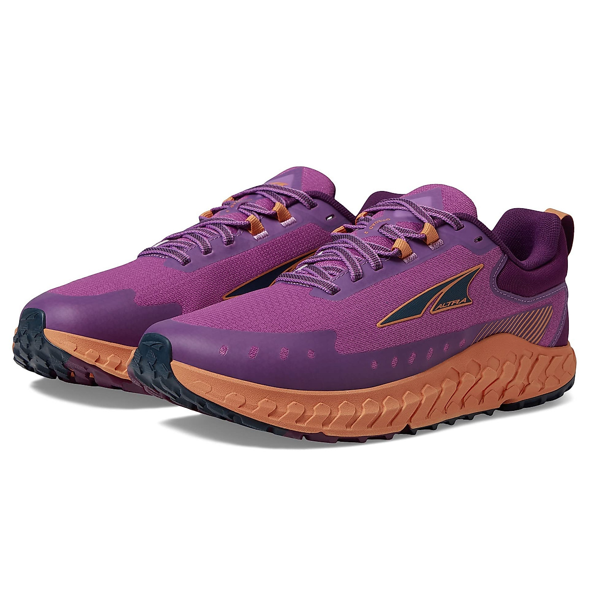 ALTRA Women's AL0A82CY Outroad 2 Trail Running Shoe, Purple/Orange - 6.5 M US
