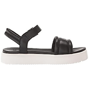 UGG Women's Zayne Ankle Strap Sandal, Black White, 8