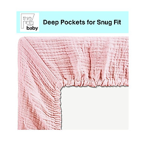 Thirty Ninth Street Baby Extra Soft Muslin Fitted Crib Sheet | 28" x 52"