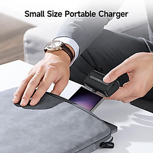 NEWDERY USB C Portable Charger 6600mAh,Small Power Bank, Mini Slim Batttery Pack External Phone Charger for iPhone 15 Pro Max/15 Plus/15 Pro/15/Samsung Galaxy S23 Ultra/Z Flip/Z Fold/Google/Andorid