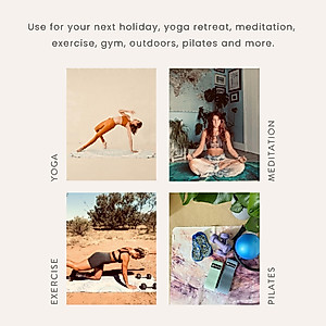 MIKKOA Travel Yoga Mat 1.5mm | Foldable Yoga Mat | Lightweight Yoga Mat | Use for Travel, Backpacking, Yoga Retreat, Outdoors, Gym, Pilates, Exercise Mat | Machine Washable | Eco Friendly Yoga Mat