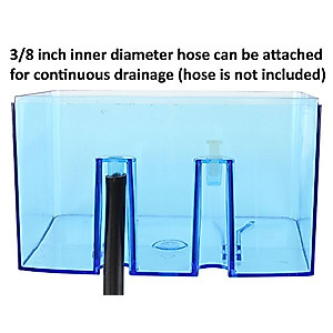 InvisiPure Hydrowave Dehumidifier - Small Compact Portable Dehumidifier for Home, RV, Bathroom, Closet, Bedroom, Small Room, Basement, Boat, Mold - Continuous Drain Hose Ready - Quiet Electric Peltier