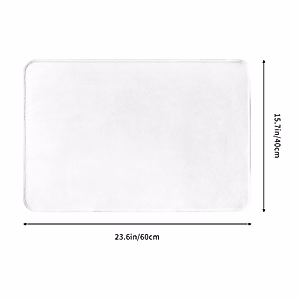 Door Mat Red Flamingo Print Doormat Non Slip Rug Bathroom/Bedroom/Kitchen/Office Indoor Floor Mats,Microfiber Memory Foam Bath Rugs 16x24Inch