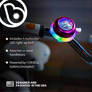 Bike Bell for Kids Bike Bell for Girls Brightz Girls Bike Accessories Bell for Bike Bicycle Bell Kids Bike Bell Scooter Accessories Kids Christmas Stocking Stuffer Gift Ideas for 8 9 10 11 Year Olds